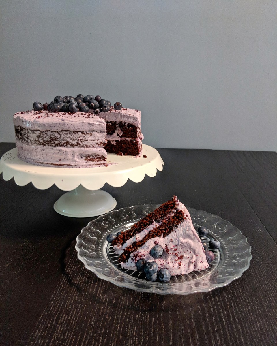 Whole Wheat Blueberry Chocolate Cake – Yay Cake Day